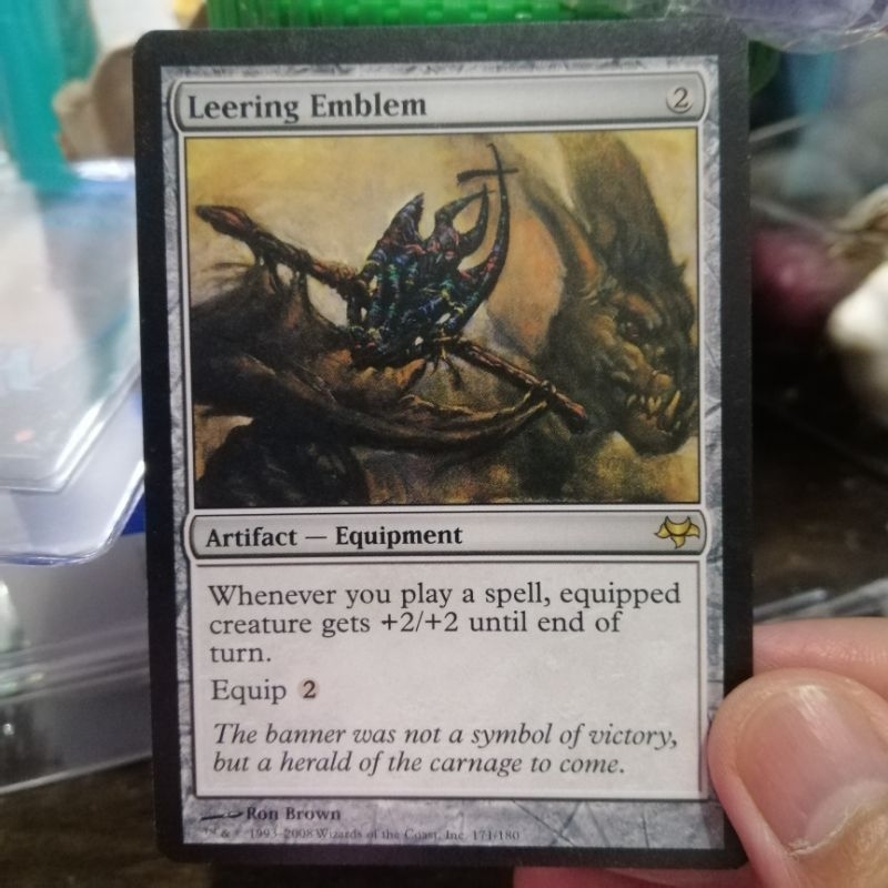 1 PLAYED Leering emblem Eventide MTG card magic the gathering | Shopee ...