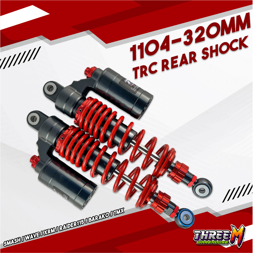 TRC CNC REAR SHOCK 1104-320MM WAVE/SMASH/XRM/BARAKO/TMX | Shopee Philippines