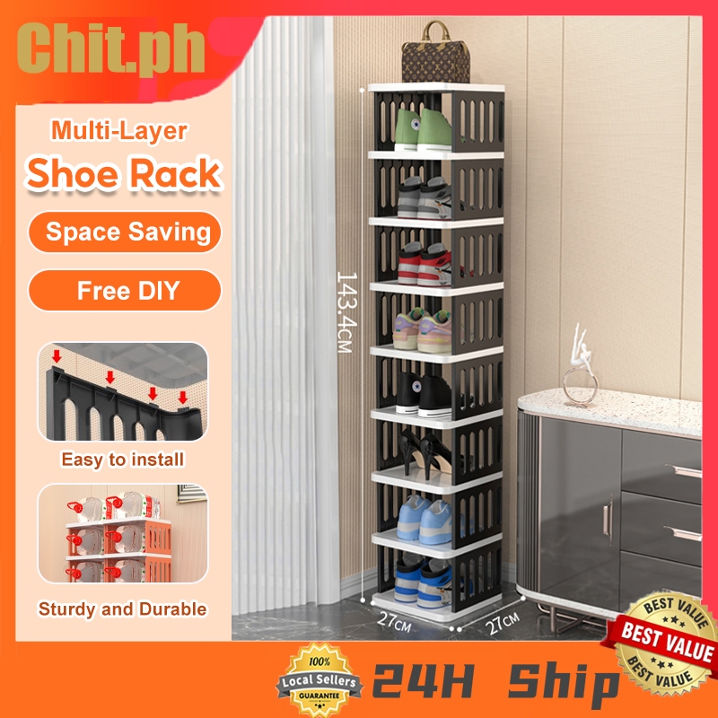 CHIT Multi-Layers Shoe Rack Organizer Stackable Shoes Storage Rack For ...