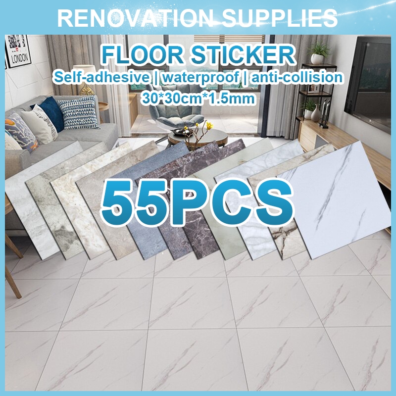 55PCS Marble Vinyl tiles (30X30CM) Self adhesive PVC tiles 3D Vinyl ...