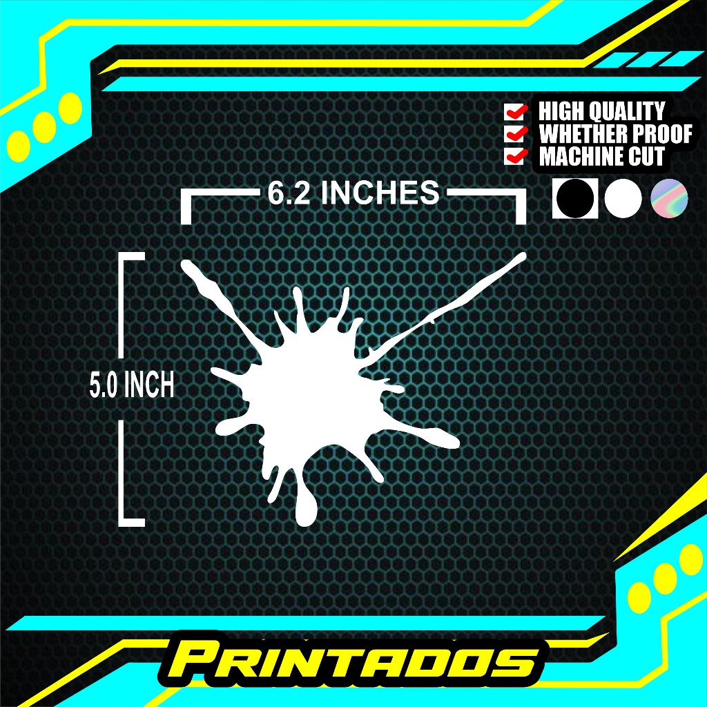 ORIGINAL MUD SPLASH decal sticker cutout for car , motorcycle and more ...