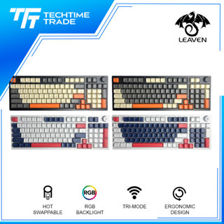 Leaven H96 Tri-Mode 96-Key RGB Backlight Wireless Mechanical Hot ...