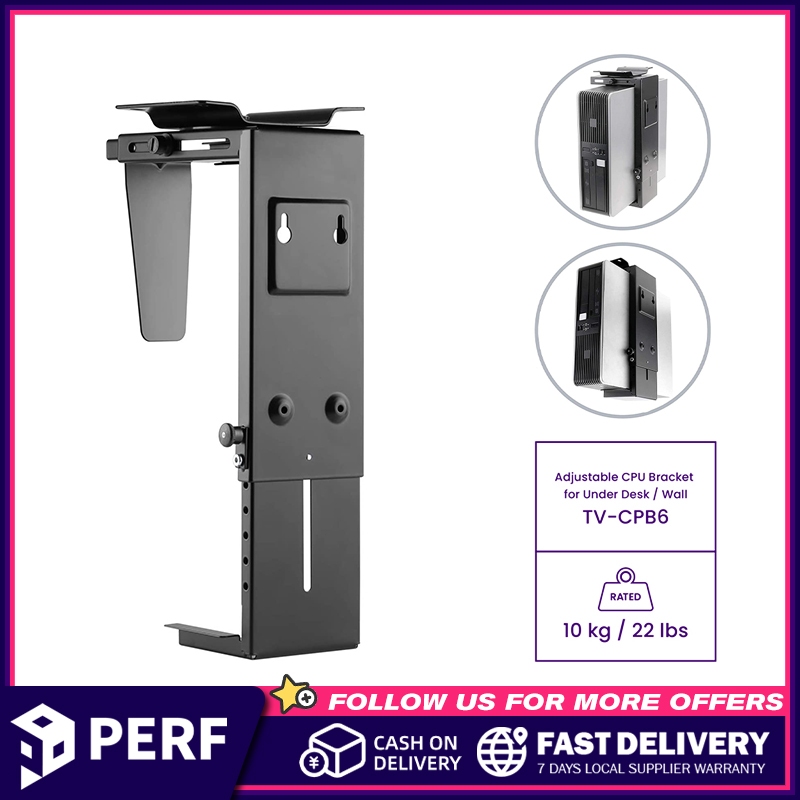 Adjustable Under Desk CPU Stand, Computer Stand，360° Swivel，CP Main ...