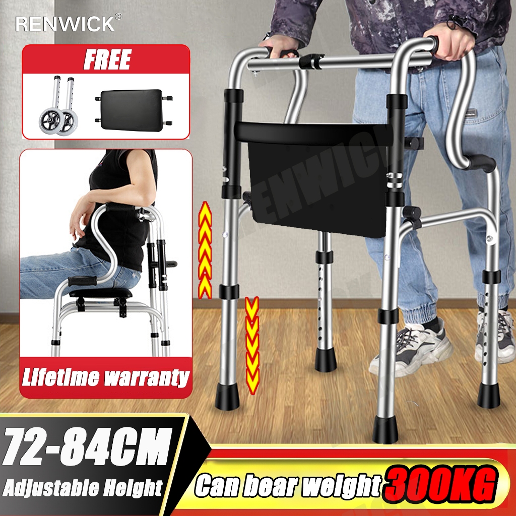 Adult walker Adjustable Crutch Cane Stick Aid Walker Walker for Elderly ...