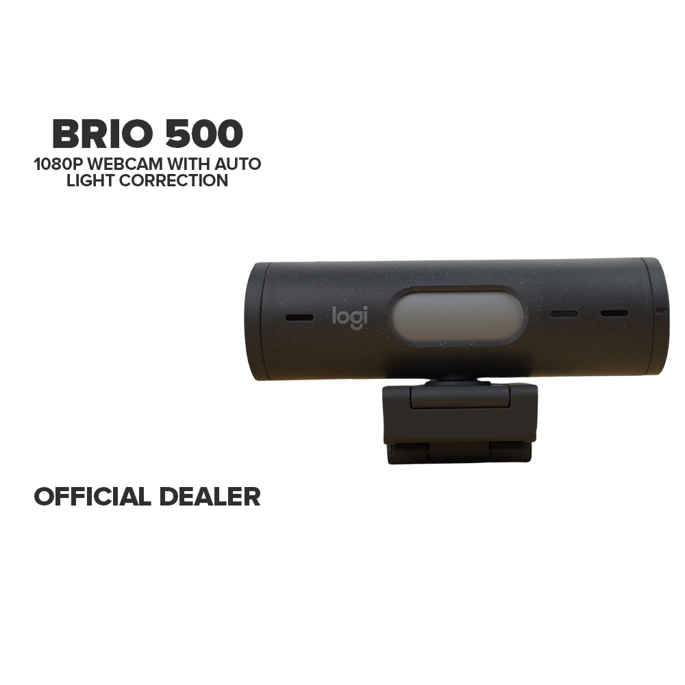 Logitech Brio 500 Full HD 1080p webcam with light correction, auto ...