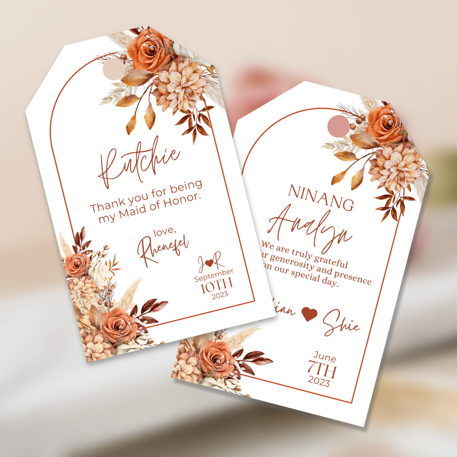 Rustic wedding gift tag debut birthday | Shopee Philippines