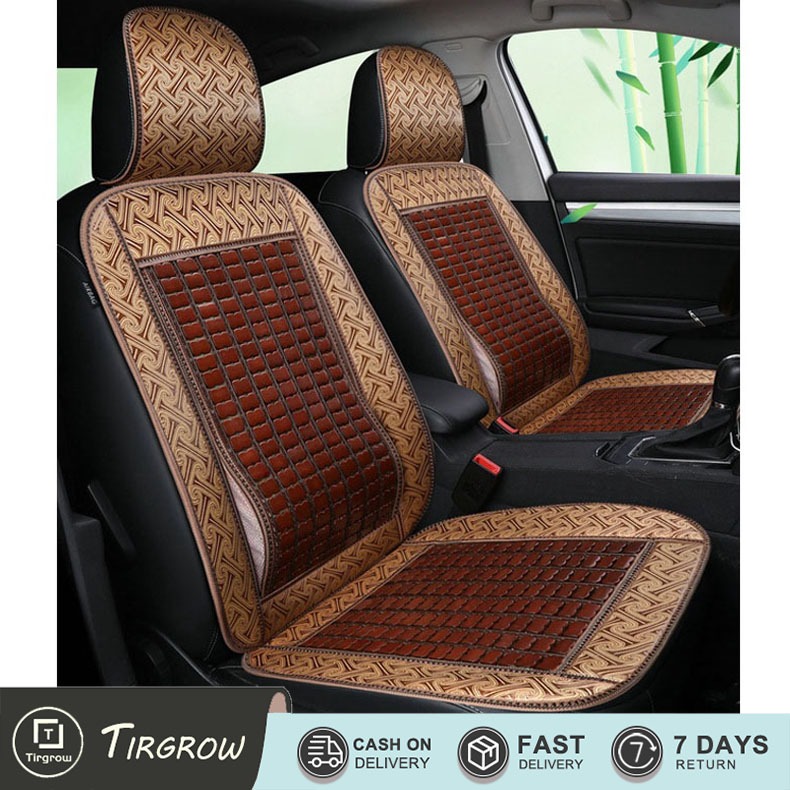 Bamboo car seat back cushion breathable summer in-car office universal ...