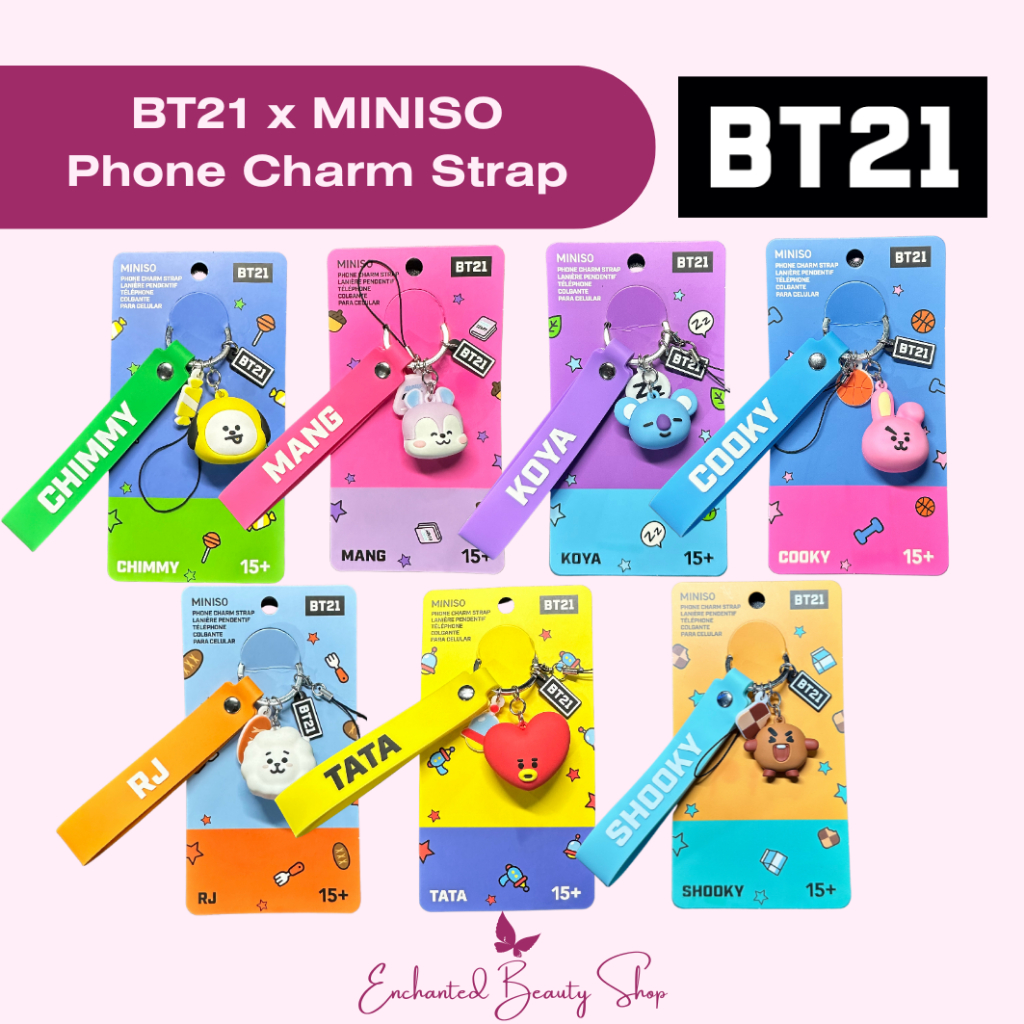 BT21 x MINISO Phone Charm Strap | Shopee Philippines