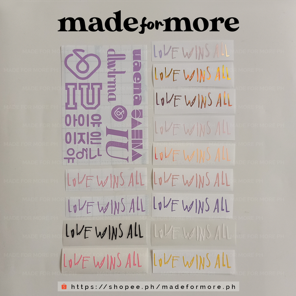 [Pre-order] IU / Uaena Decals (Premium Vinyl Stickers) | Made for More ...