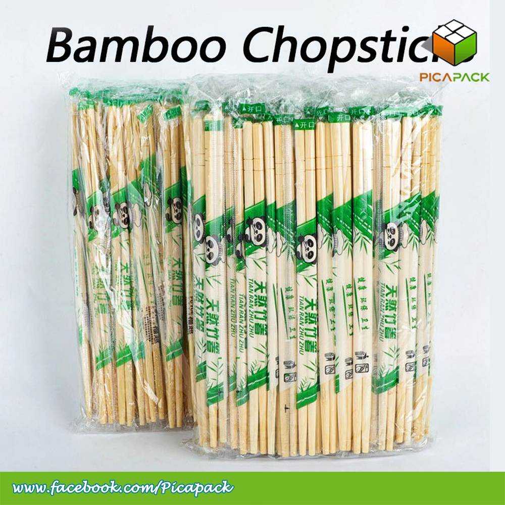 100 Pairs Disposable Bamboo Chopsticks Chopstick Restaurant Food Chop ...