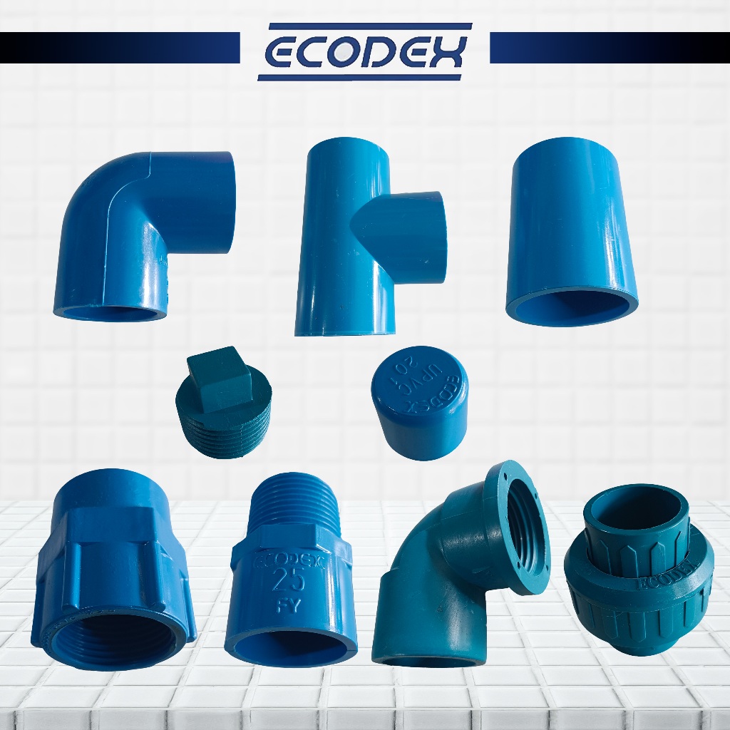 ECODEX PVC Blue Fittings Coupling Tee Elbow Male Female Adapter Plug ...
