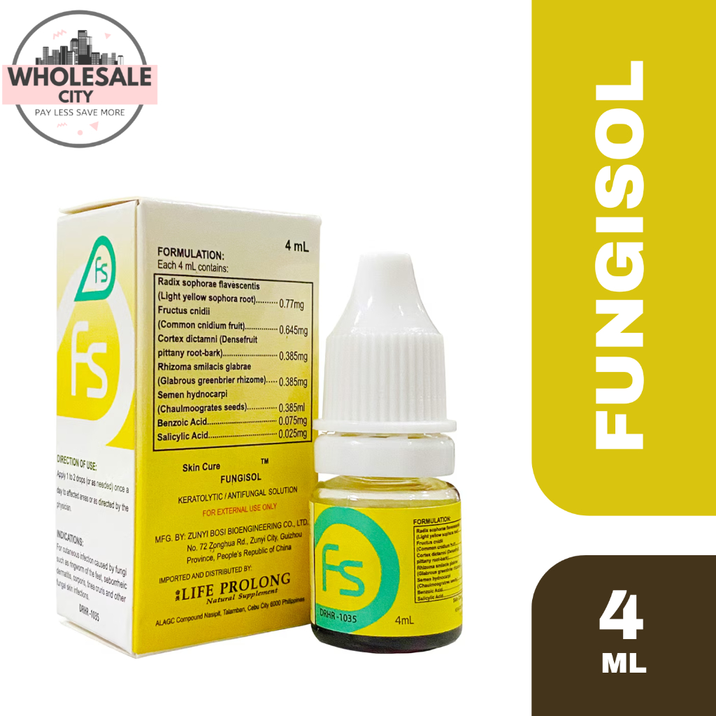 Fungisol Antifungal Solution 4ML - Antifungal/Anti-Itch | Shopee ...
