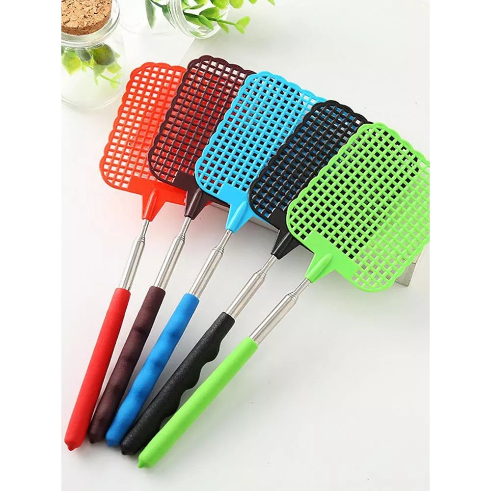 Telescopic Extendable Fly Swatter Prevent Pest Mosquito Tool Flies Tsap ...
