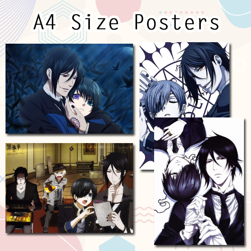 Black Butler Poster Anime Kuroshitsuji Anime Posters | Shopee Philippines
