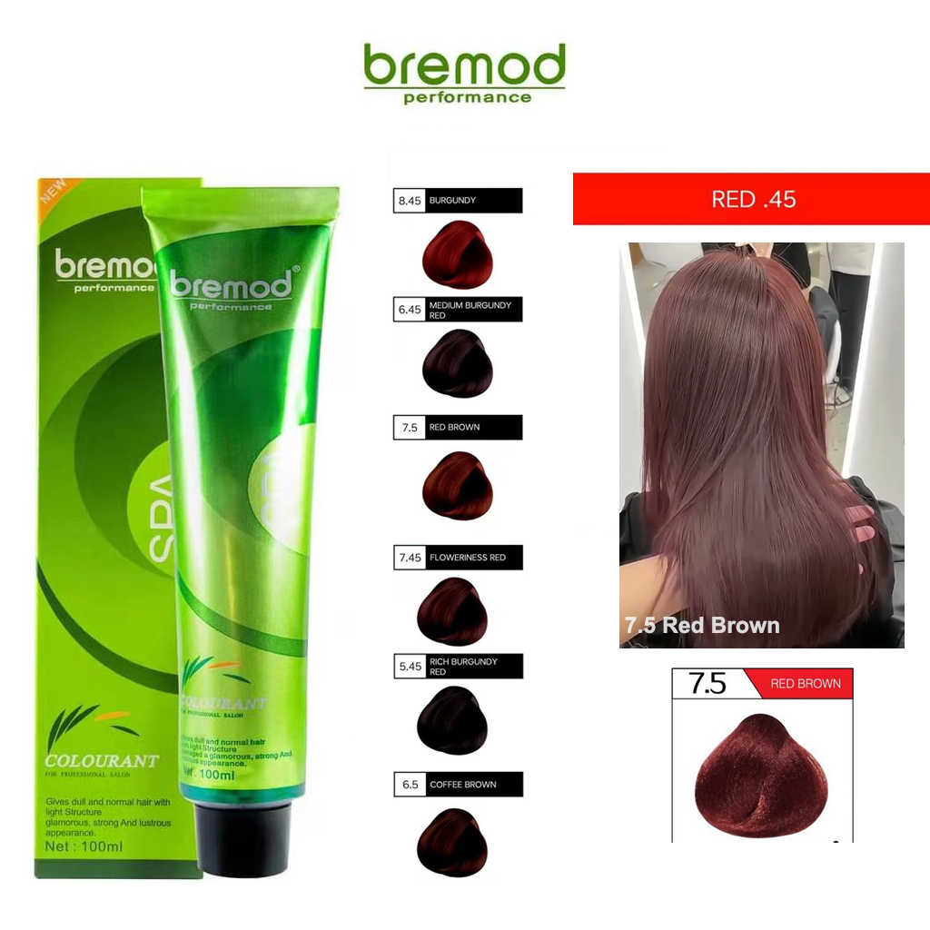 Bremod Hair Color Hair Dry (Copper, Red, Burgundy, Purple, Mahogany ...