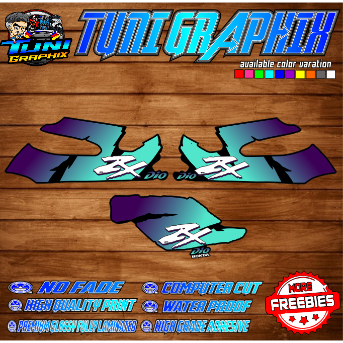 Honda Dio 2 Stock Decals with Freebies | Shopee Philippines