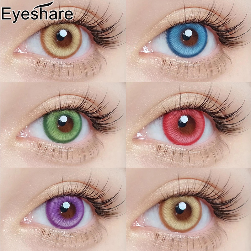 New product MADRID 2Pcs Contact lens golden brown gray Eye contact ...