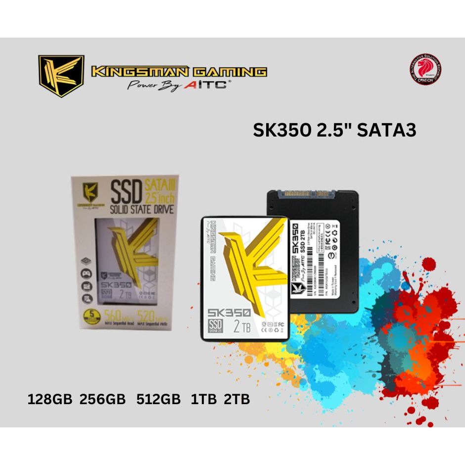 KINGSMAN SSD 2.5 3.0 SK350 256GB /512GB /2TB | Shopee Philippines