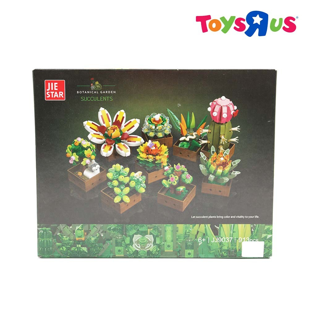 Jie Star JJ9037 SUCCULENTS, Ages 6+, Building Blocks (913 Pieces ...