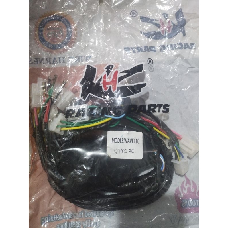 WIRE HARNESS FOR MOTORCYCLE CT100,RS100,BARAKO,WAVE,WAVE DASH, RAIDER ...