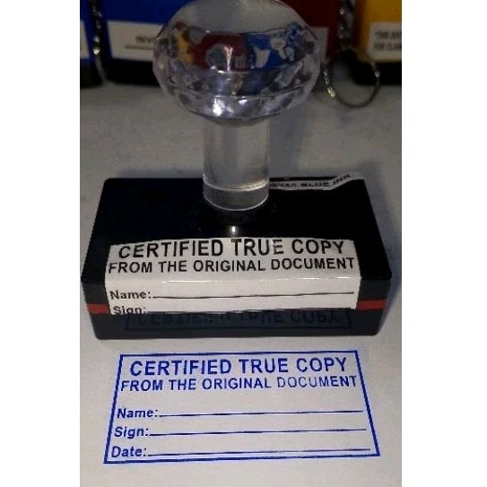 STAMP SELF INKING PERSONALIZED FREE LAYOUT crystal handle 30x60mm ...