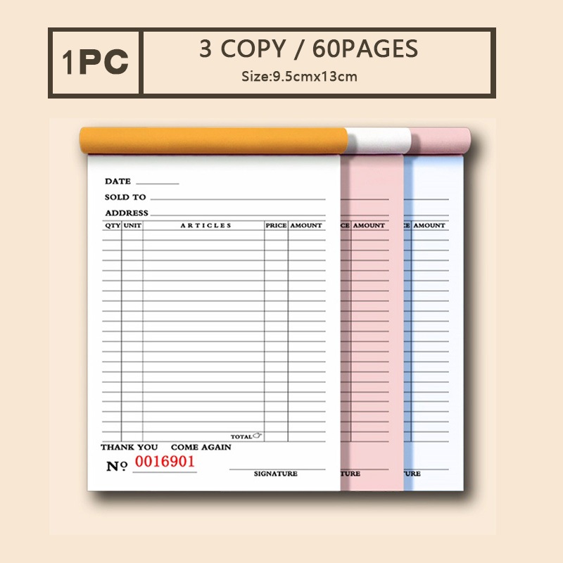 Resibo Carbonized Receipt 2/3 Copies Delivery Receipt Paper Official ...