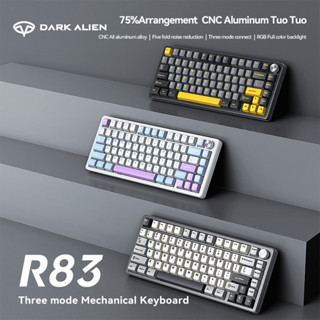 Dark Alien R83 Aluminum CNC Three Modes Mechanical Keyboard Bluetooth 2 ...