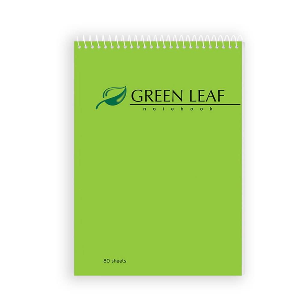 1 Pc Avanti Spiral 5x7 Green Leaf Top Spring Notebook 80 Sheets ...