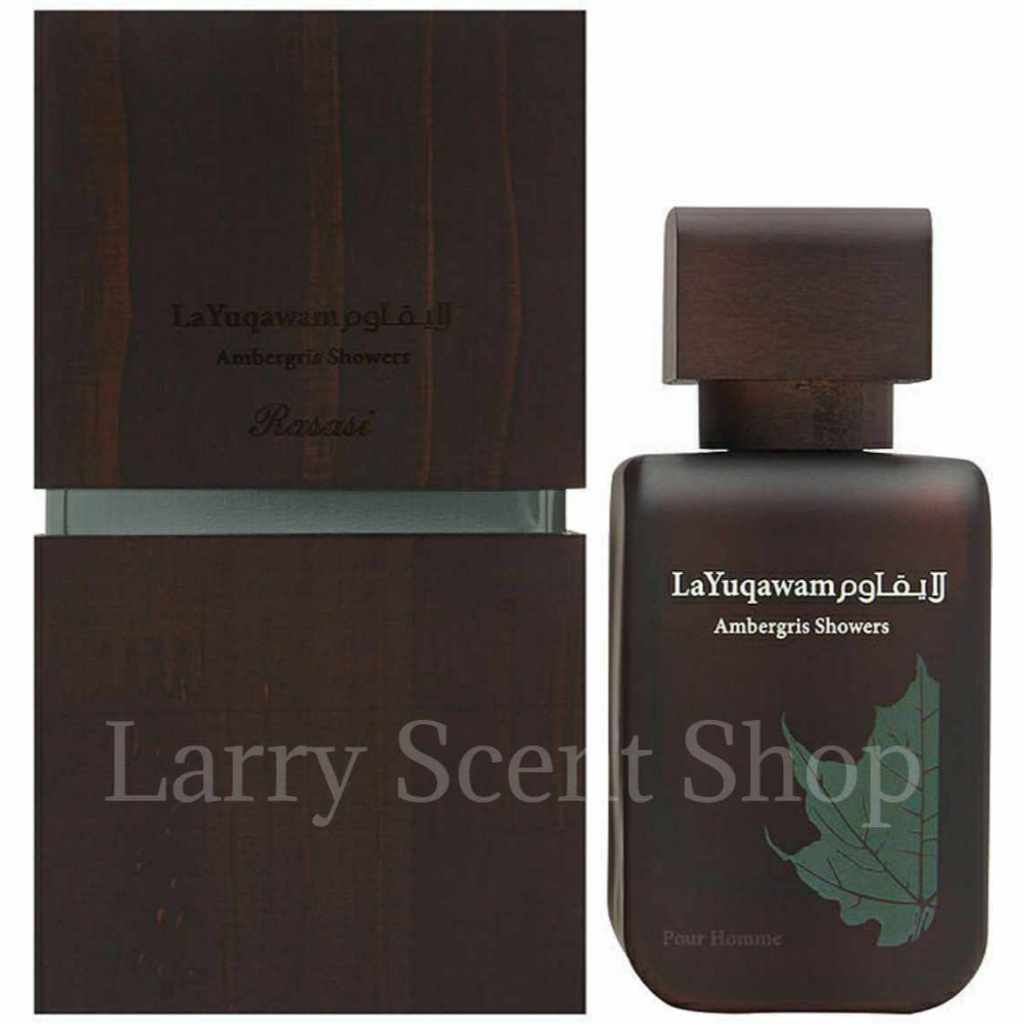 La Yuqawam Ambergris Showers by Rasasi 75ml for Men (Mem* Irish Leather ...