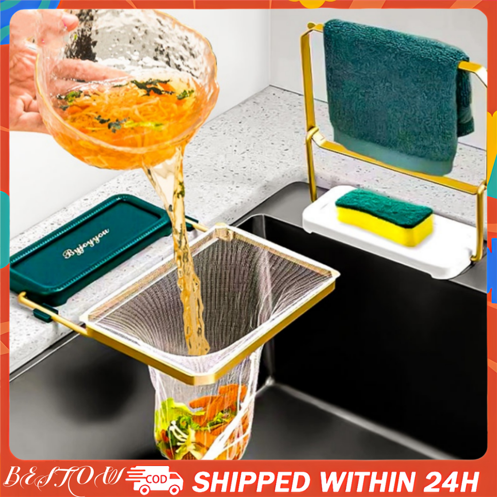 Kitchen Sink Strainer Rack Filter Garbage Shelves Anti-Clogged Garbage ...