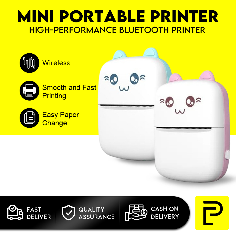 Popcorn Mini Pocket Wireless Smart Handheld Inkless Label Bluetooth ...