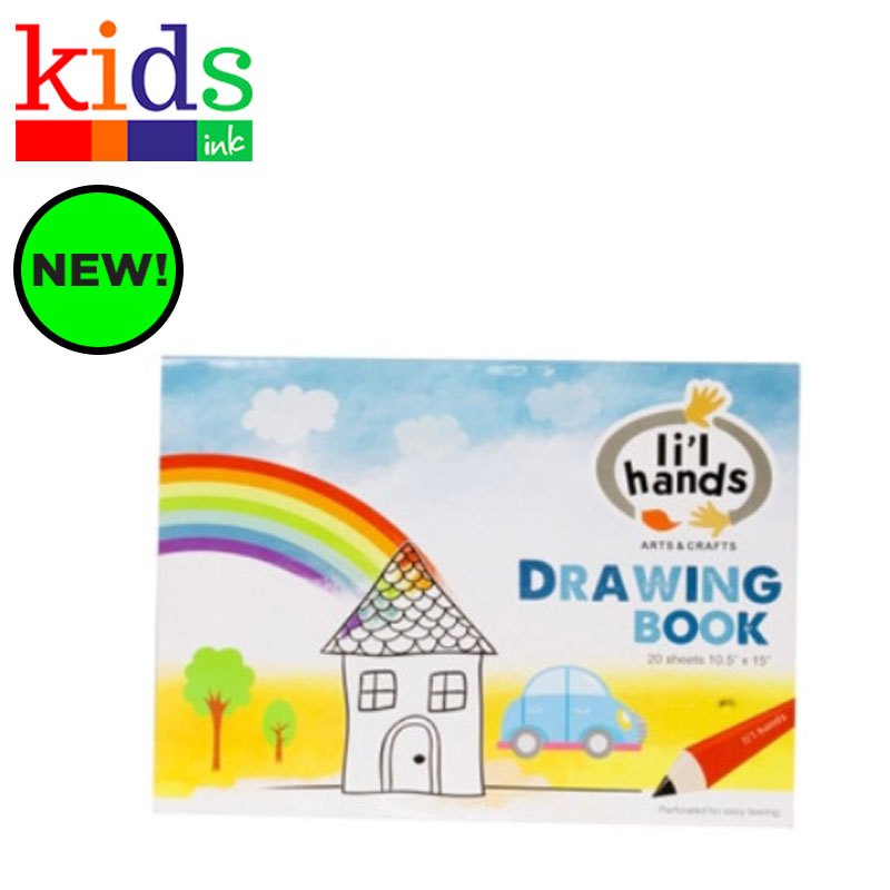 LIL HANDS DRAWING BOOK 10.5X15 20 SHEETS - KIDS INK | Shopee Philippines