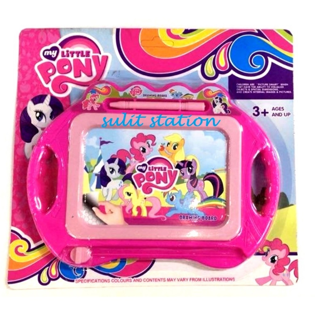 MY LITTLE PONY UNICORN HORSE EDUCATIONAL SMART LEARNING MAGNETIC SLATE ...