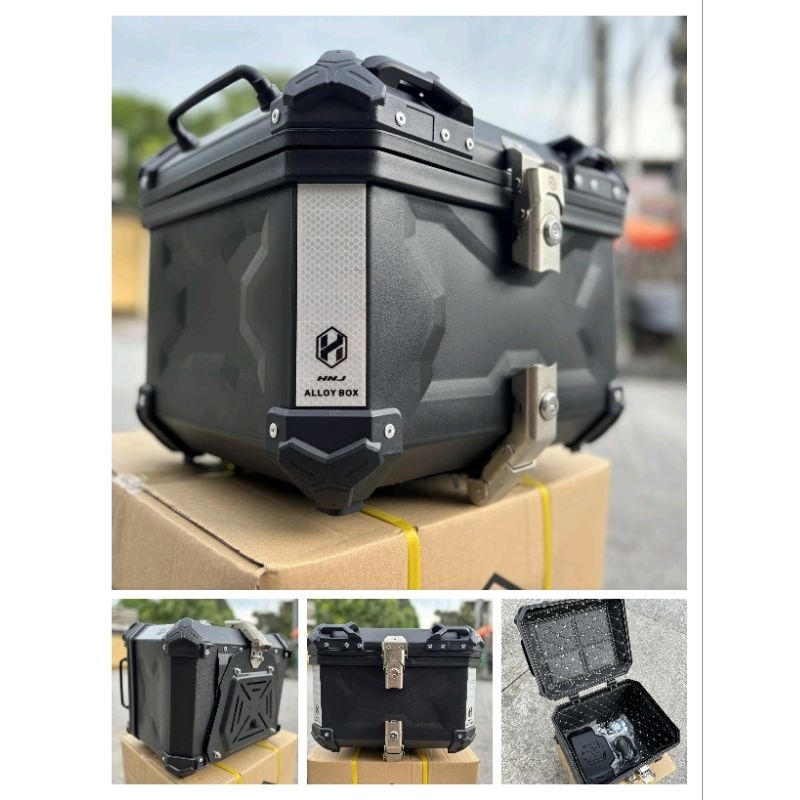 HNJ HARD PLASTIC TOP BOX 45 LITERS with BACKREST | Shopee Philippines