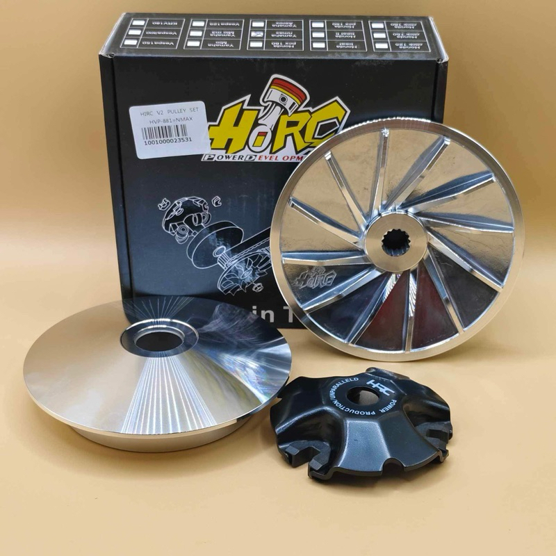 HIRC PULLEY SET FOR NMAX/AEROX/M3/GRAVIS/GEAR/FAZZIO/MSI/MIO/CLICK/BEAT ...