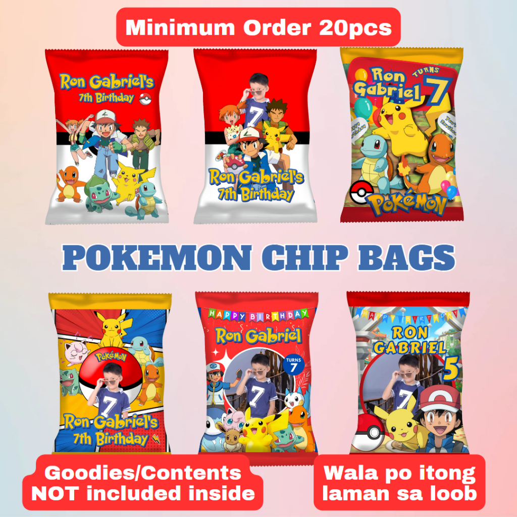 Pokemon Chip Bag for Souvenirs | Shopee Philippines