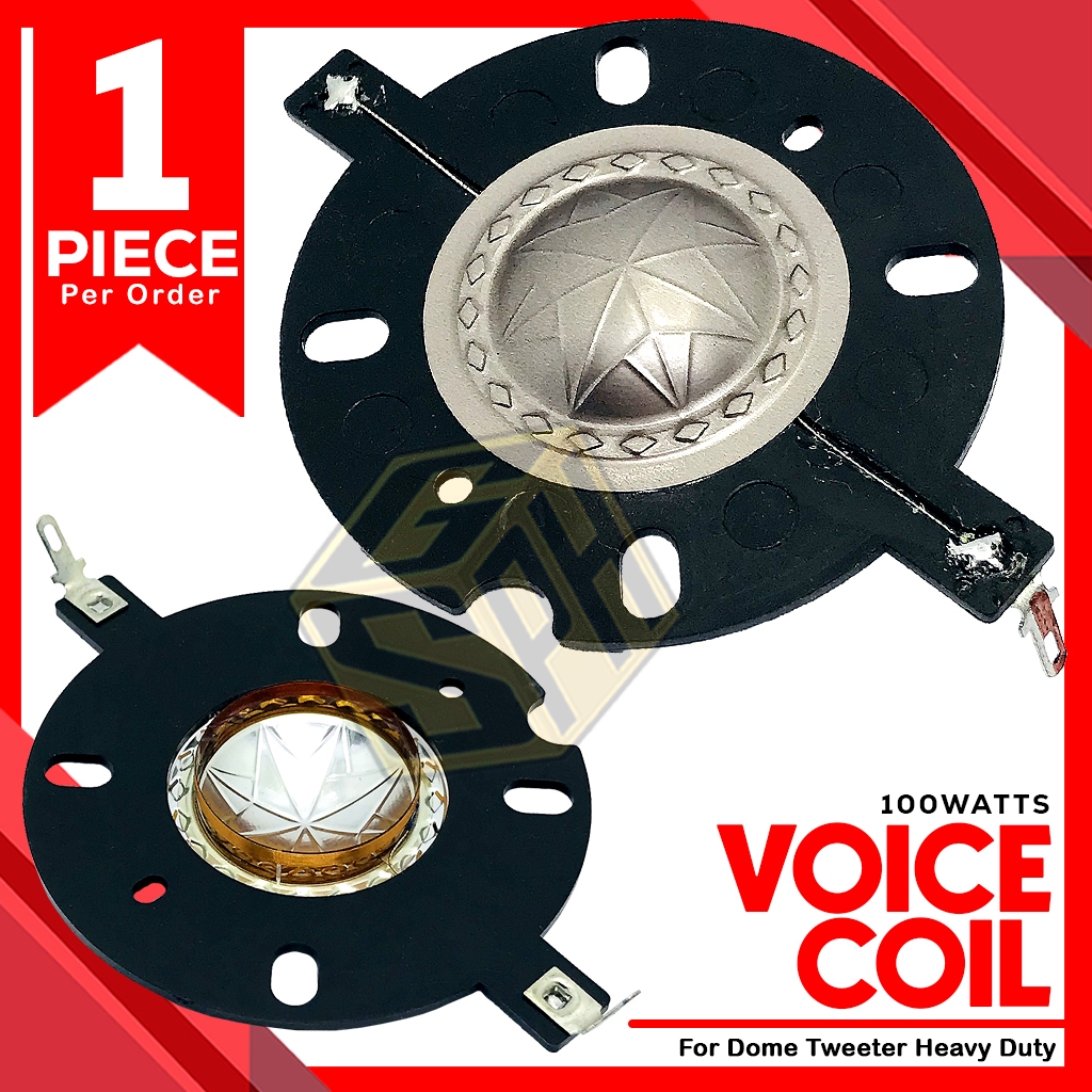 100W Metal Dome Tweeter Replacement 25.5mm Voice Coil SILVER | Shopee ...