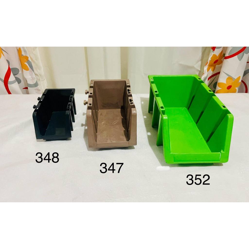 Plastic #352 Stackable Bin Boxes Storage Organizer Supplies Tools ...