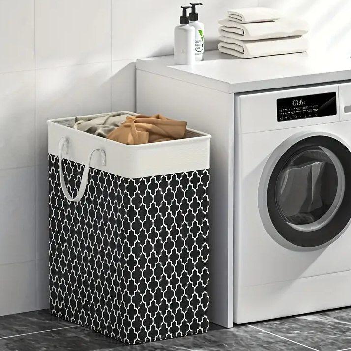 Clothes Laundry Hampers Foldable Laundry Baskets with Handle 75L Large ...