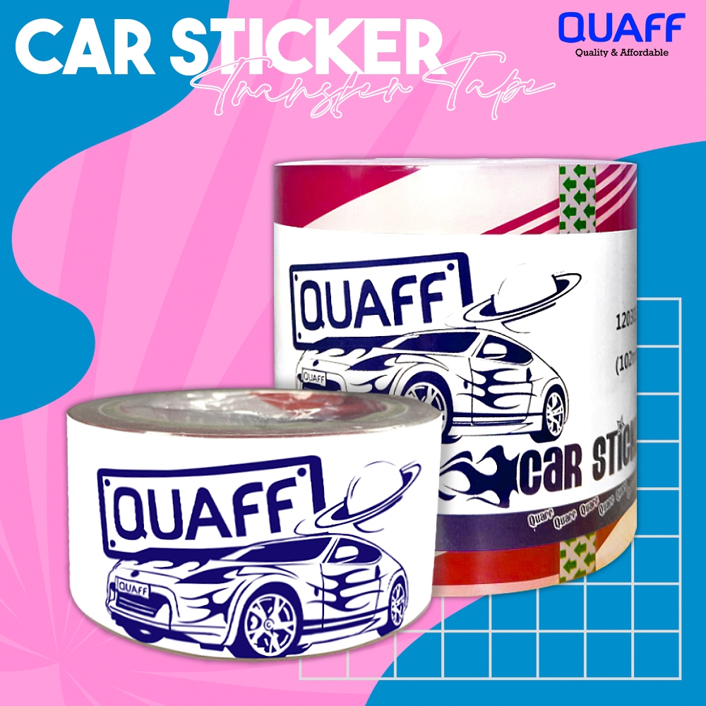 QUAFF Car Sticker Transfer Tape 4″(102MM*50M) | 2″(51MM*50M) | Shopee ...