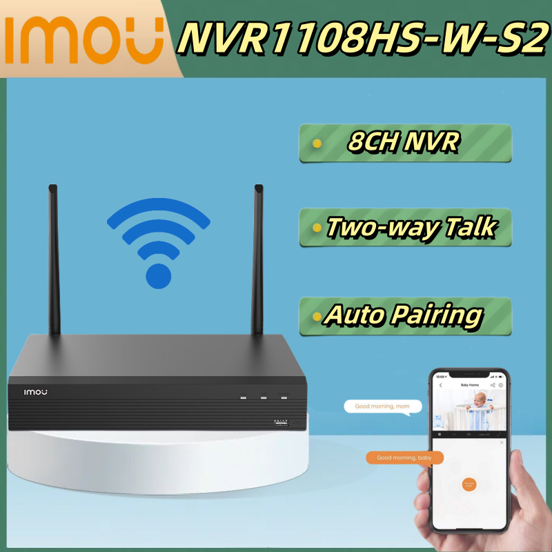 Imou Wireless Recorder 4CH 8CH network WiFi NVR 1080P FHD Video H.265 ...