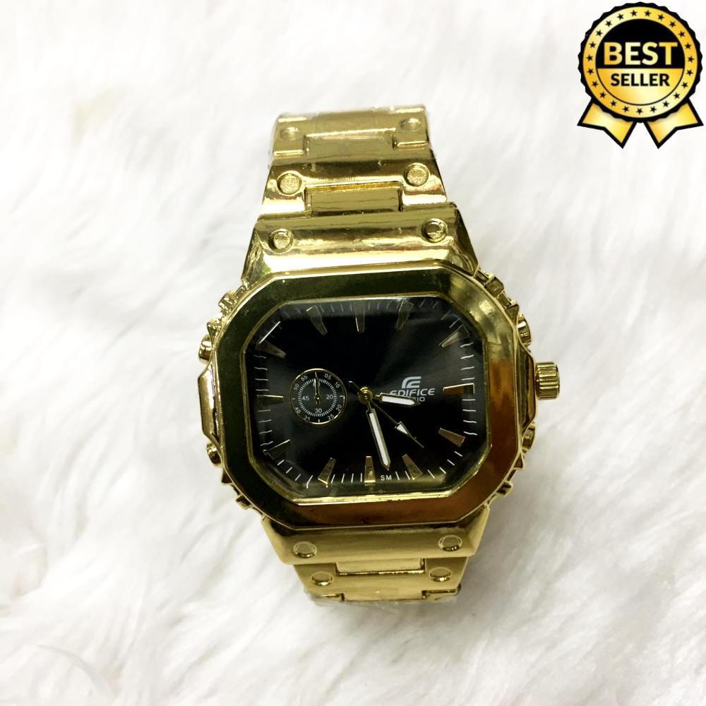 Casio Wheel Edifice Analog 1 Chronograph Square Black Dial Pure ...