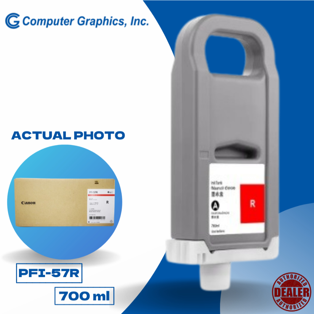 Canon PRO521 PRO541 PRO561 PRO541S PRO561S Red 700ml PFI57 | Shopee ...