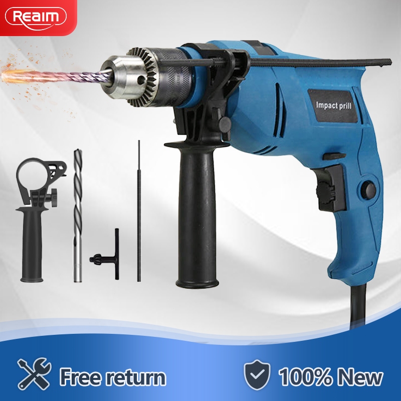 REAIM Impact Drill Original Variable Speed High Power Tool | Shopee ...