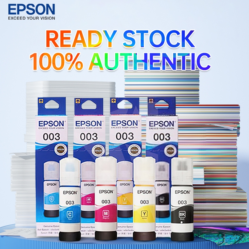 100% Original Epson 003 Ink Refill Ink 003 Bote L3210/L1110/L3110/L3120 ...