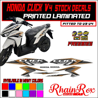 honda click v4 stock decals printed laminated v3 v4 fitted | Shopee ...
