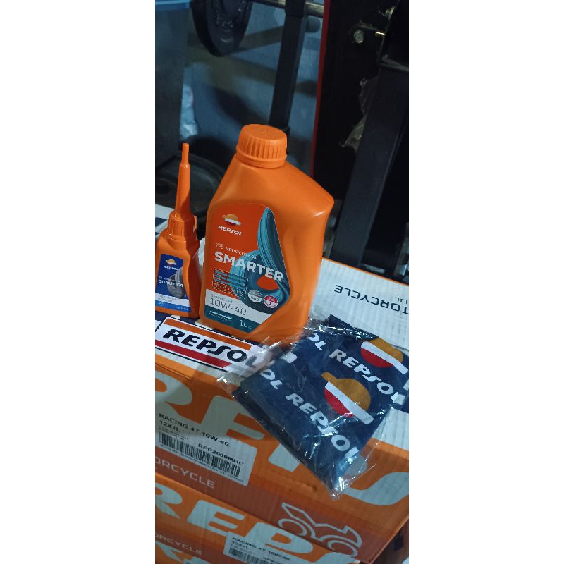 Repsol Scooter Pack 1L 10w40 fully synthetic 120ml Repsol Gear oil Nmax ...