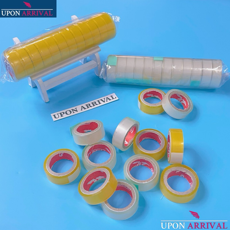 12pcs Scotch Tape 1 Roll Mini Tube Adhesive Tape 1/2 inch Small Roll ...