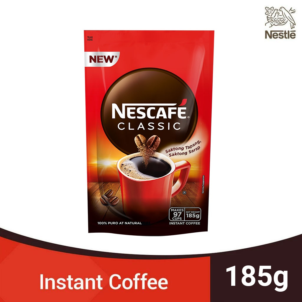 Nescafe Classic Instant Coffee 185g | Shopee Philippines