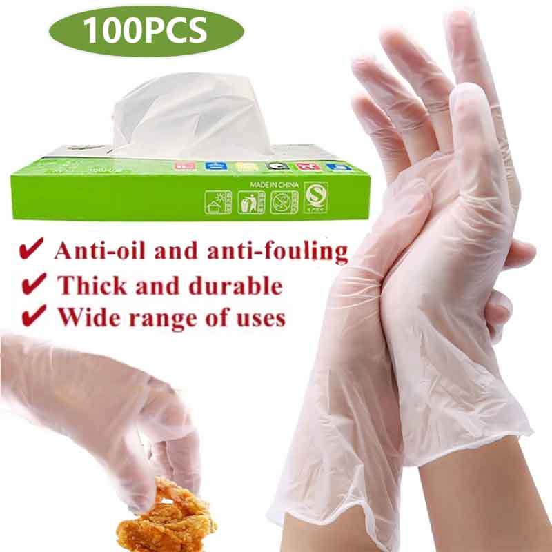 100pcs Disposable TPE Food Grade Gloves /kitchenware Cooking Cleaning ...